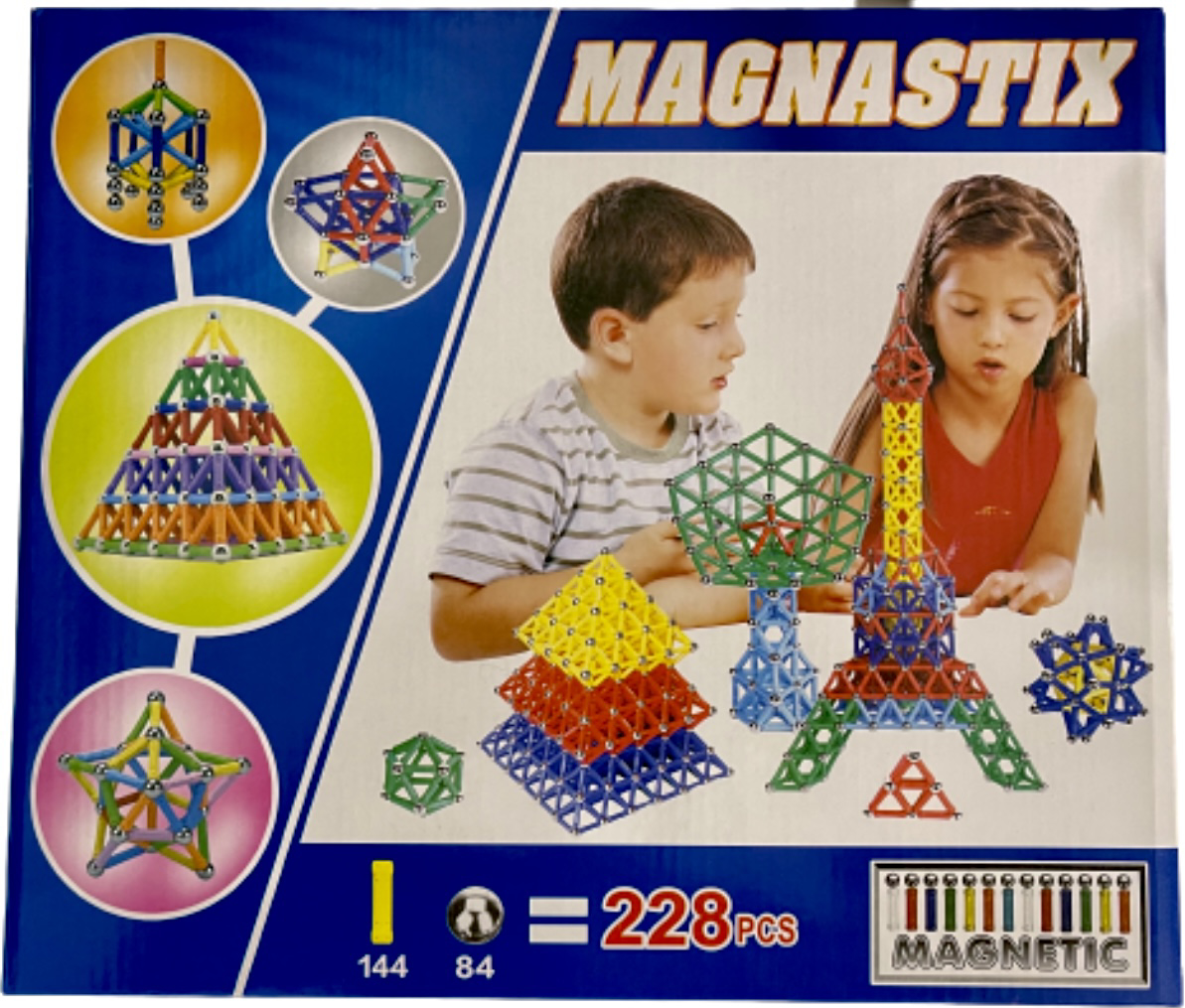 Magnetická stavebnica MAGNASTIX 228 dielov | Nastrojan.sk - rýchly a ...
