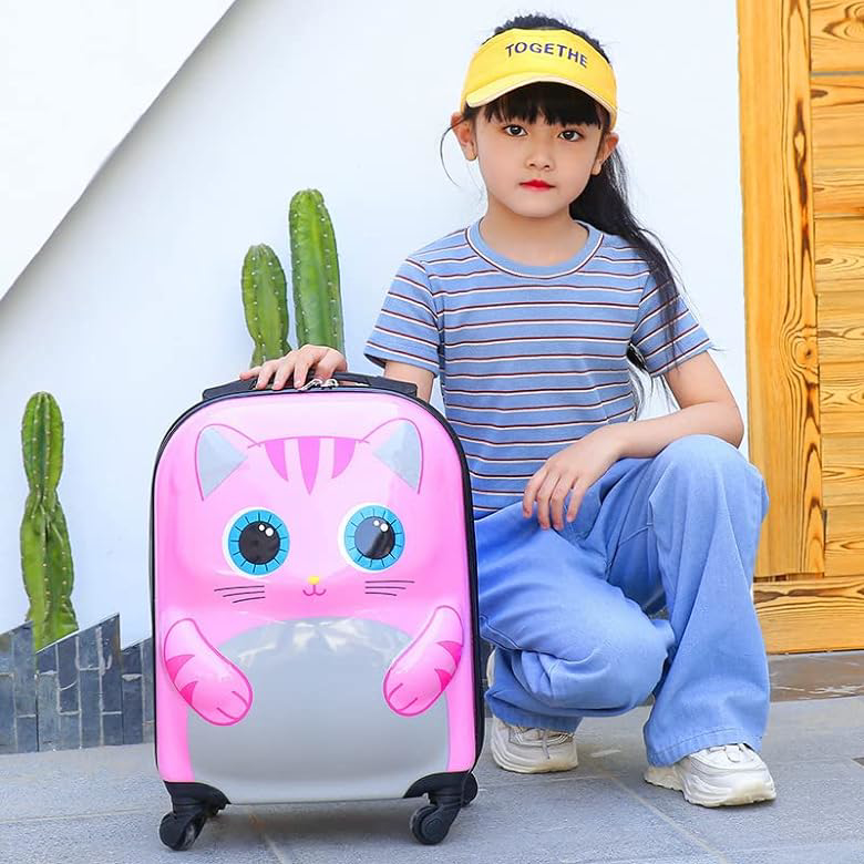 Detský 3D kufor na 4 kolieskach - mačka | Nastrojan.sk - najväčší ...